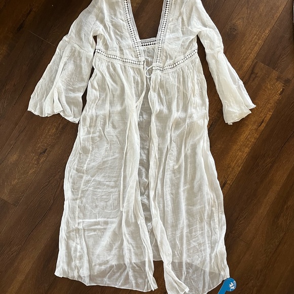 Cupshe | Swim | Cupshe White Open Back Coverup | Poshmark